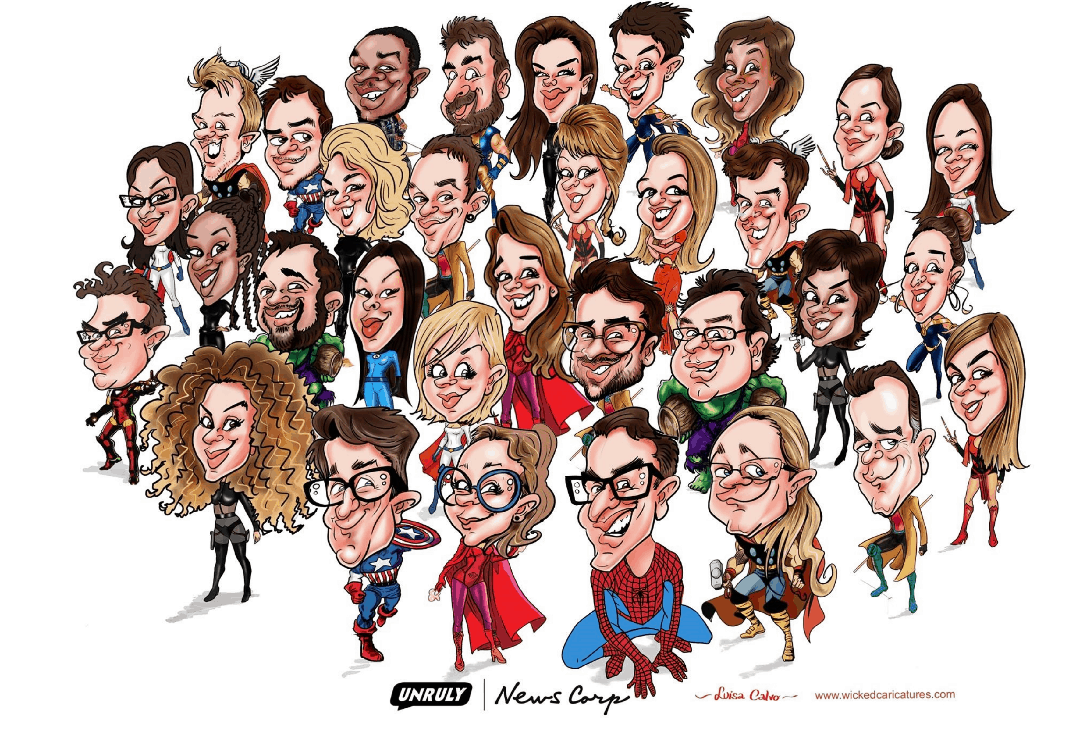 Creating Digital Caricatures and showcasing on a Website